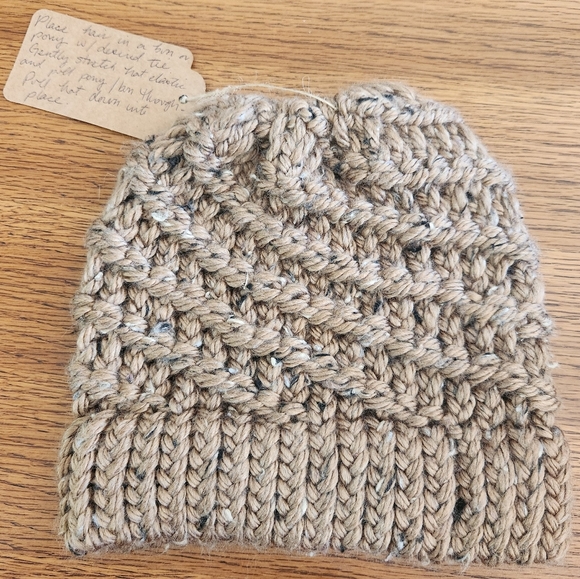 Hand Crafted | Accessories | Hand Made Womens Spiral Knit Messy Bun ...